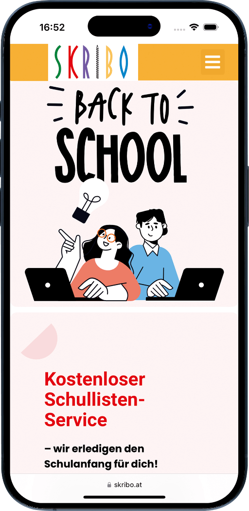 SKRIBO Website Relaunch - SuS.digital